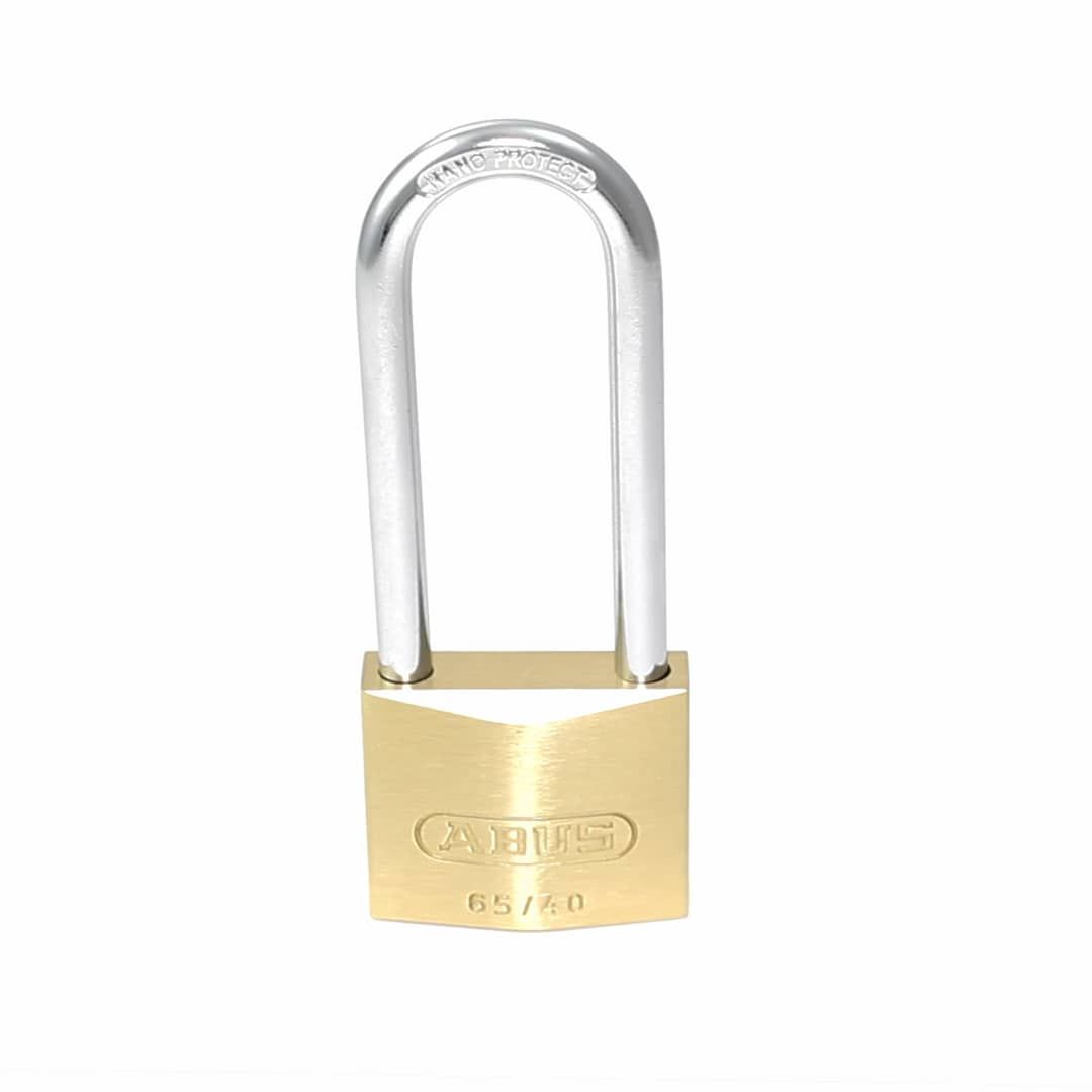 ABUS 65/40 Brass Padlock - 63mm Long Shackle