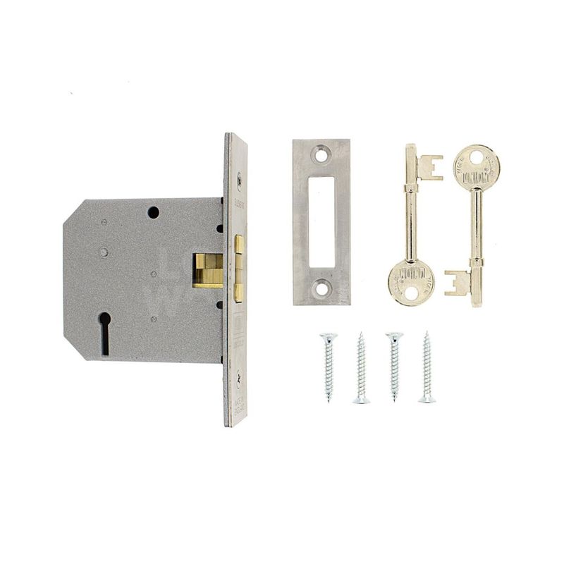 Union 2477 3 Lever Sliding Door Lock