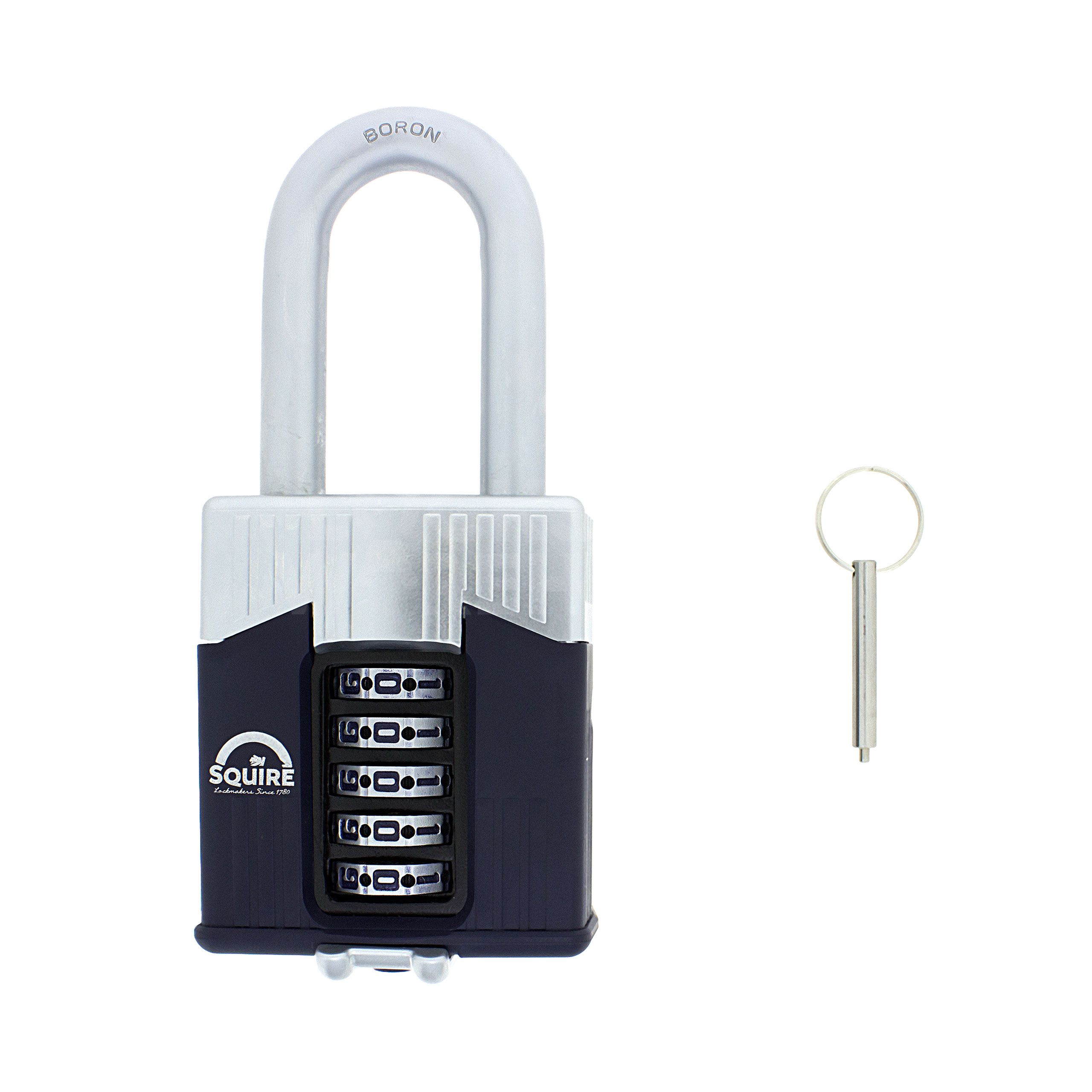 SQUIRE Warrior WAR65 63mm Long Shackle Combination Padlock
