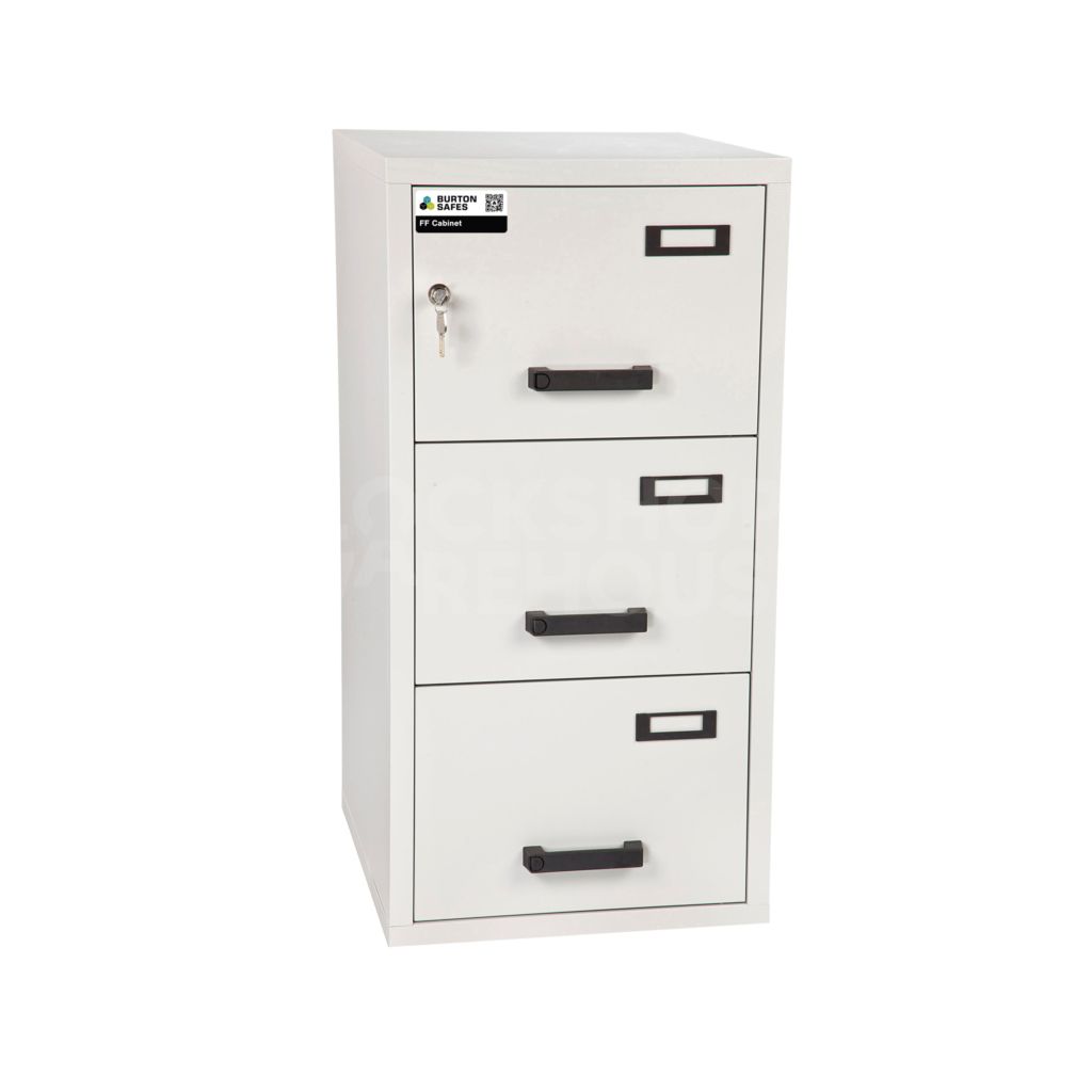 Burton FF 3-Drawer Fireproof Filing Cabinet - 60 Min Fire Rated